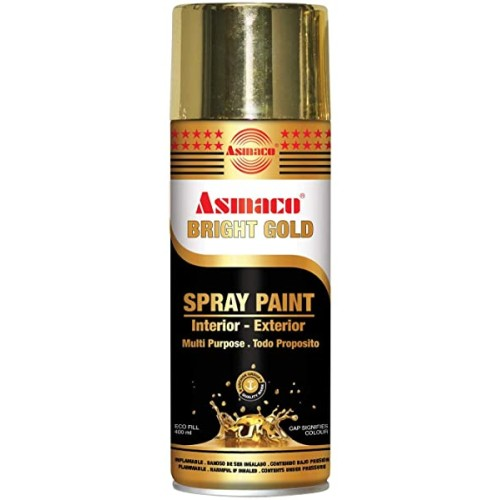 Asmaco spray paint can 400ml (gold 18k, chrome silver& flourescent col – BOLD Industrial