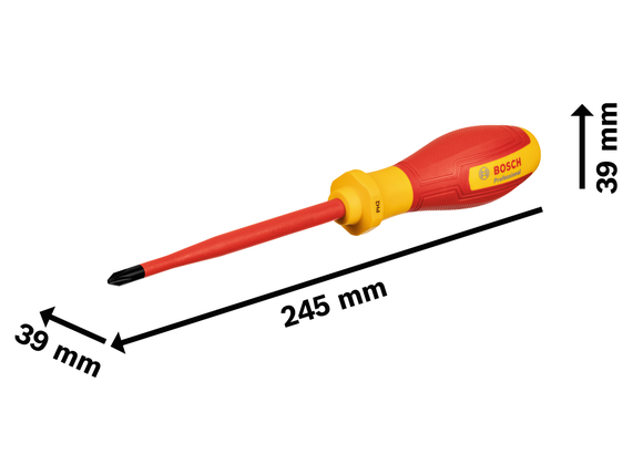 Bosch VDE Screwdriver PH2 x 125mm - 1000V Insulated | Bosch ...