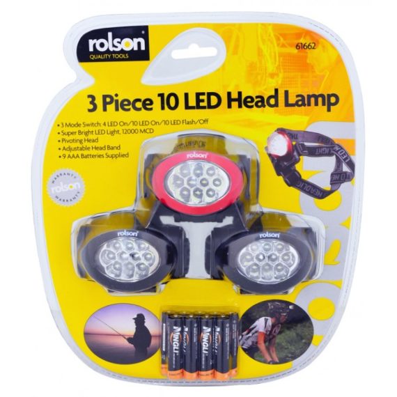 Rolson Head Lamp LED and COB 120 lumens (61461) – BOLD Industrial