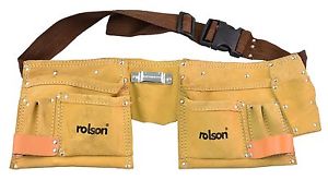 Rolson Double Leather Tool Pouch 12 Pockets – BOLD Industrial